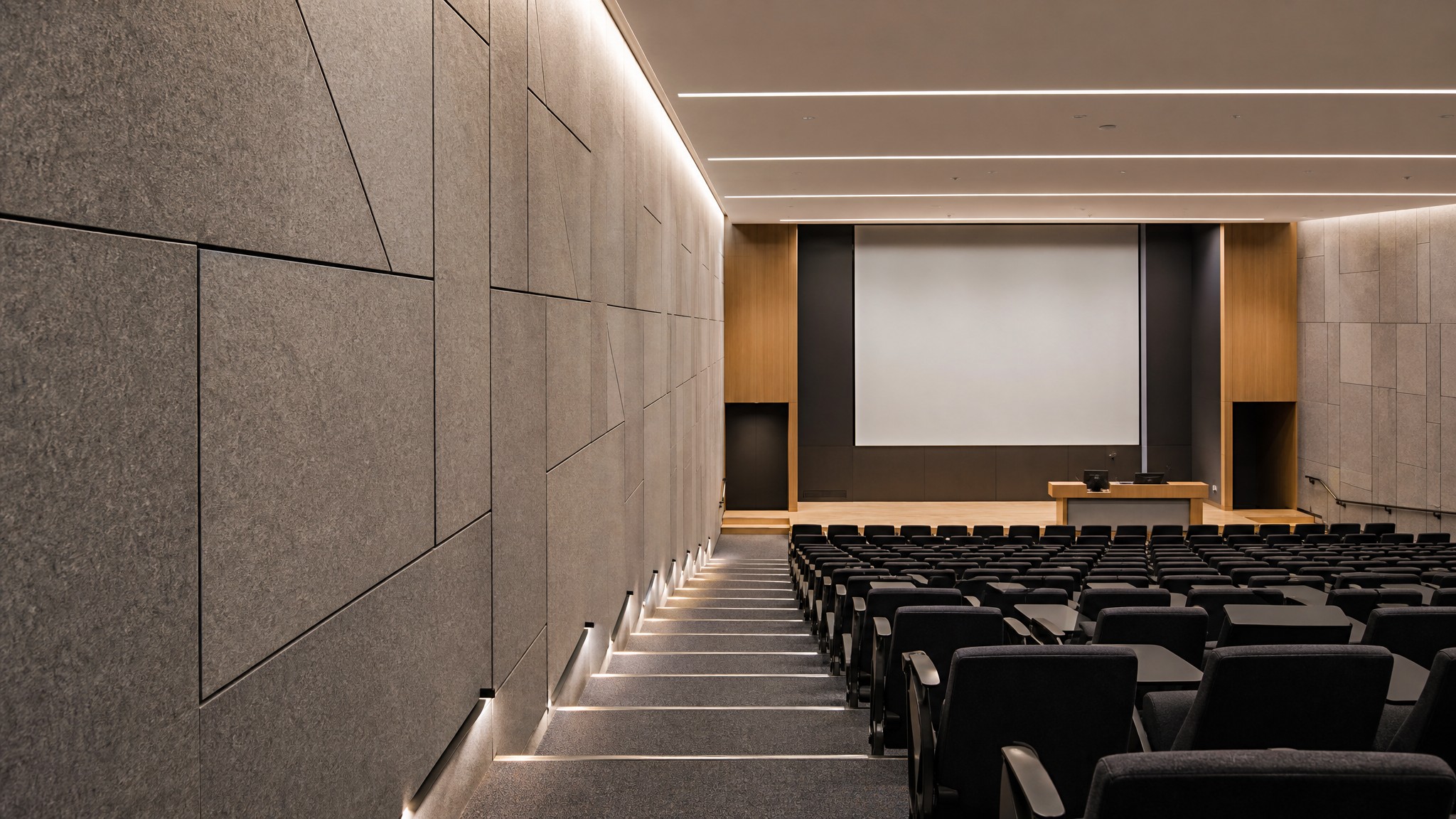 PET Acoustic Panels for Lecture Theatres | Decrasound